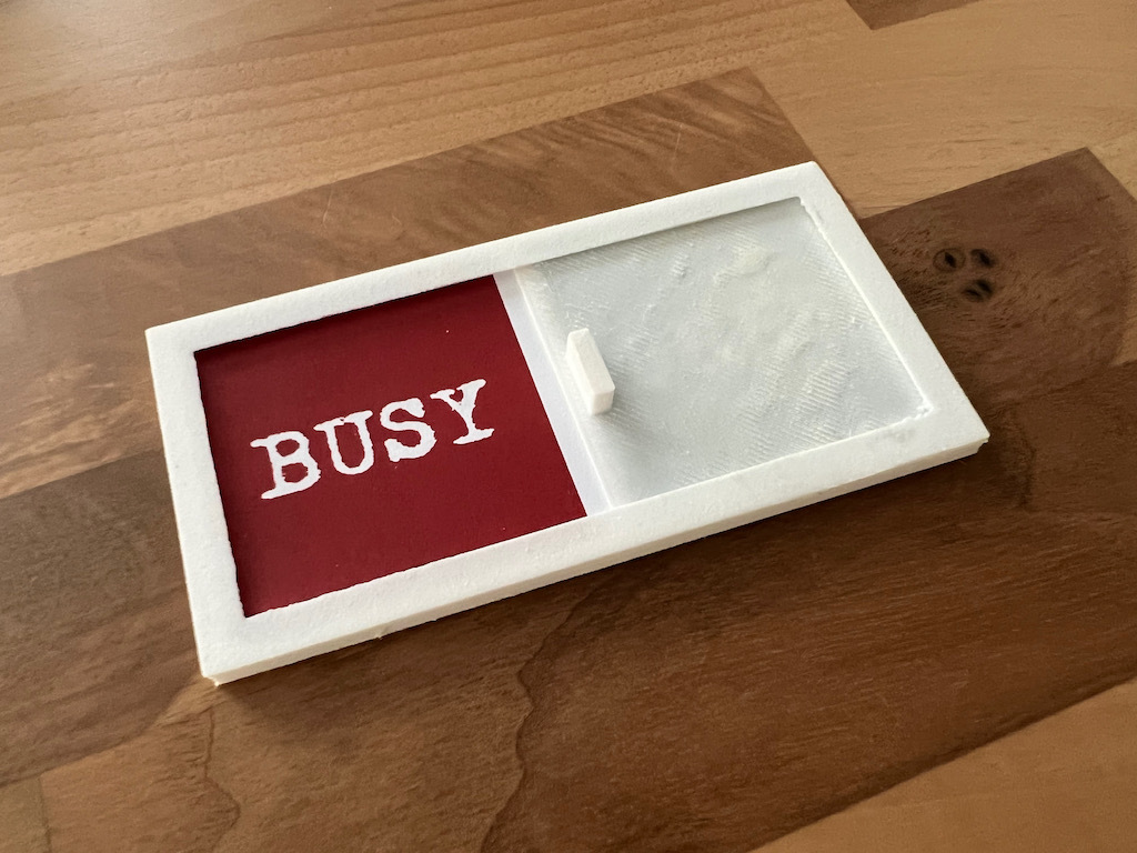 Free/Busy Sign by finack | Download free STL model | Printables.com