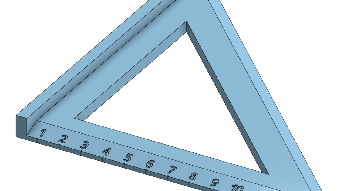 Speed square 45° and 90° (Metric) by kuldar | Download free STL model ...