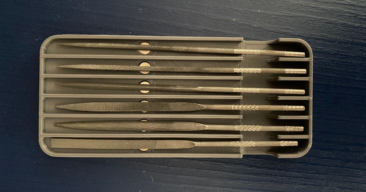 Magnetic Needle File Organizer by fablab iztech | Download free STL ...