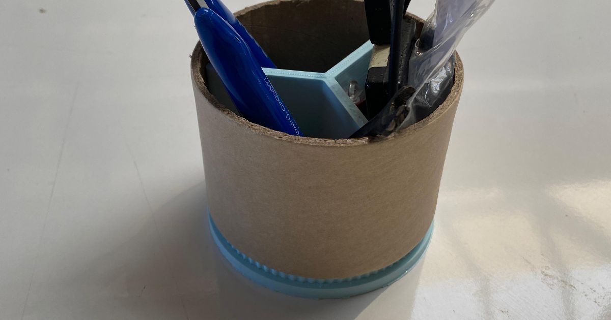 Repurposed Cardboard Filament Spool Organizer by fablab iztech ...