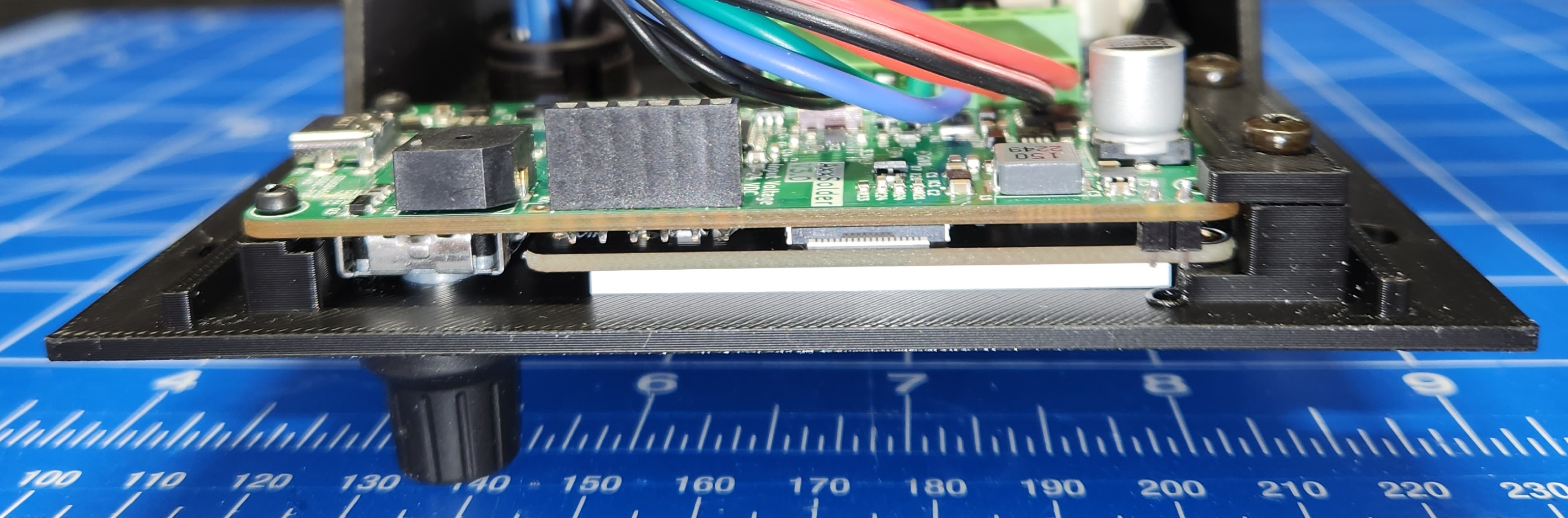2.5U 19 inch rack front panel mount for AxxSolder 3.0 and mean well LRS ...
