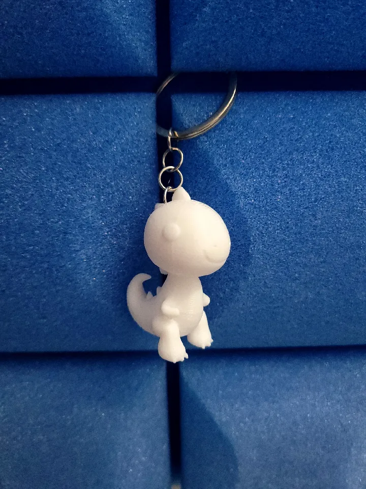 Cute Dino Keychain by Mik3D | Download free STL model | Printables.com