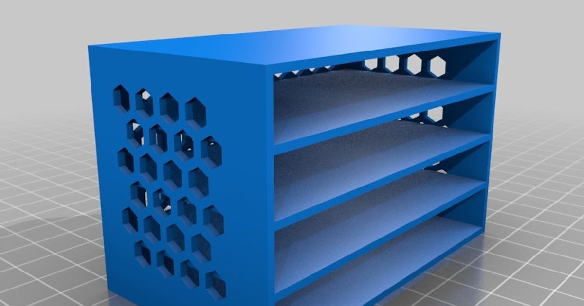 My Customized drawer box with hex pattern sides by Peter Farell ...