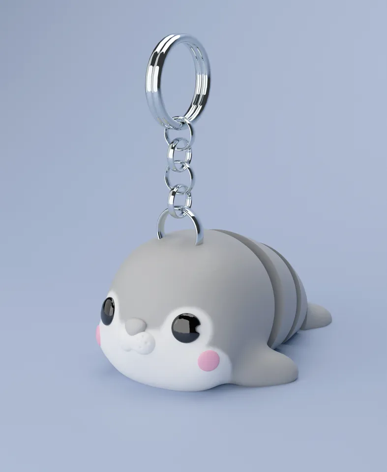 3D Flexi Seal Keychain (Limited Time Free) by UniQrint | Download free ...