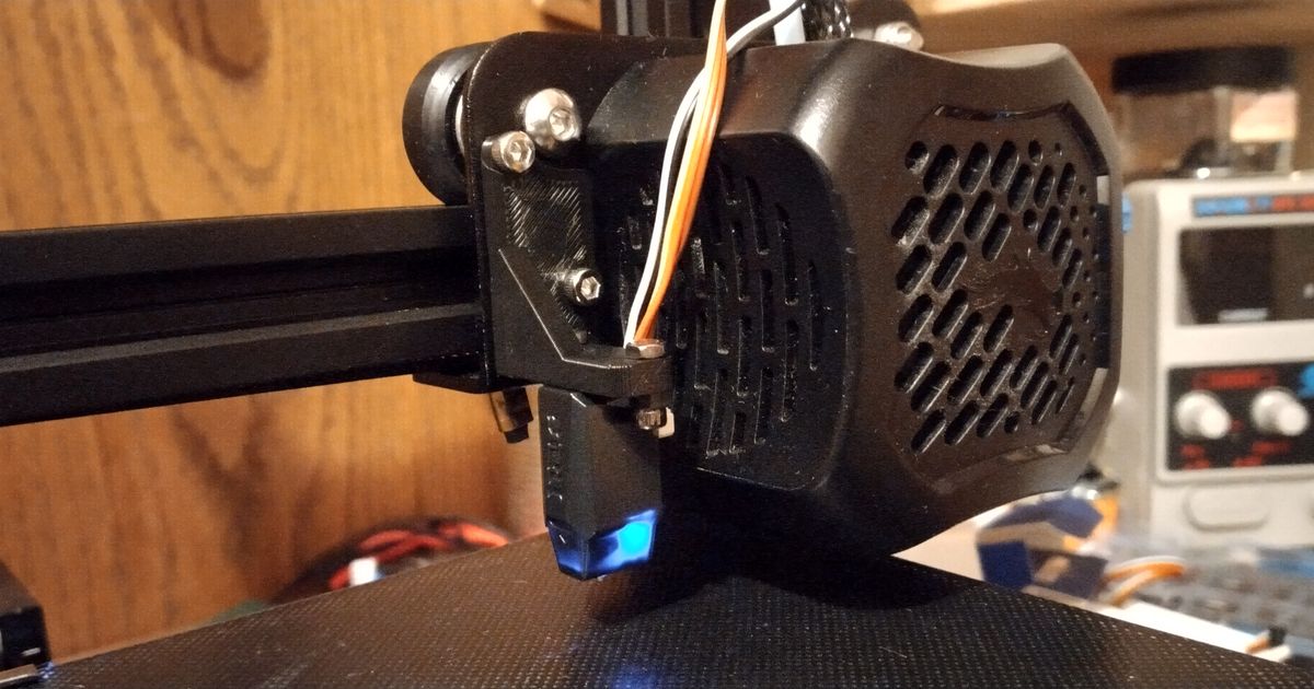 Ender 3 v2 BIQU Microprobe mount by metalinspired | Download free STL ...