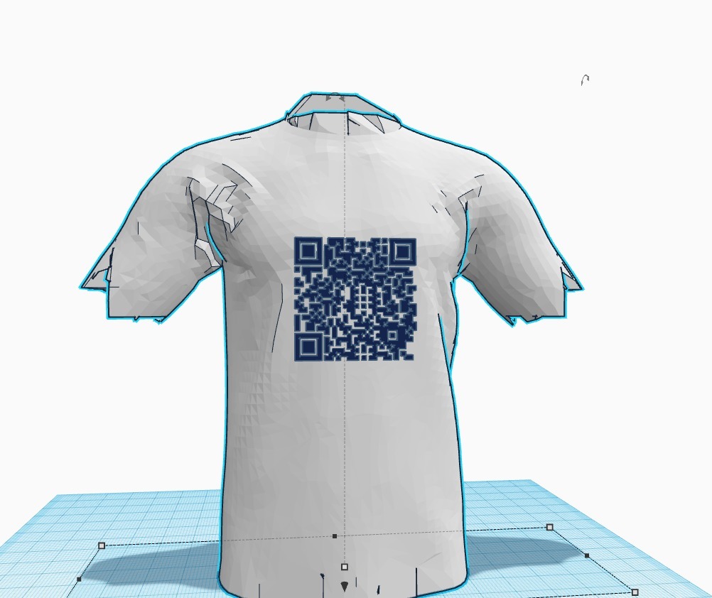 QR Scan T-ulle Shirt by Peter Farell | Download free STL model ...