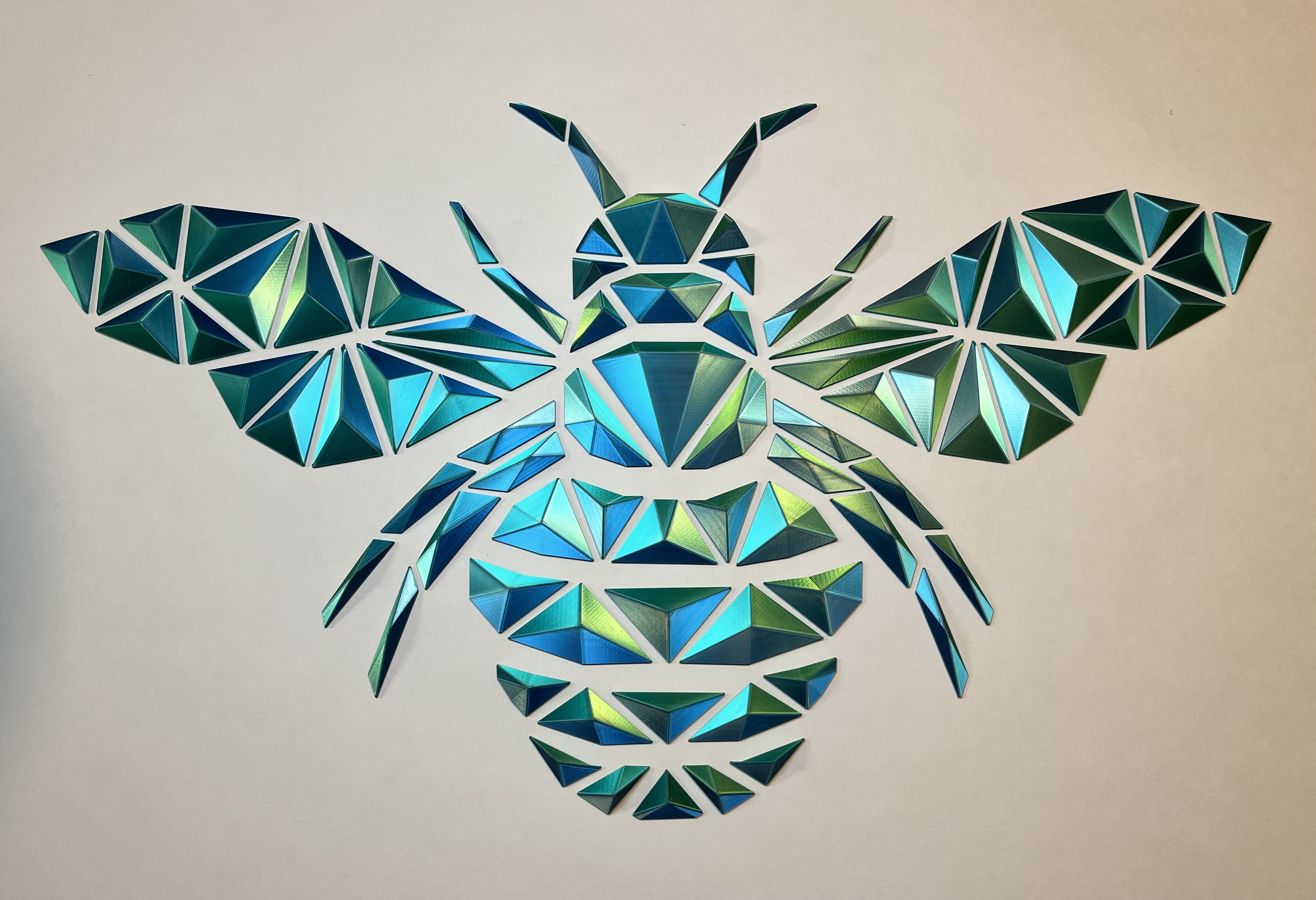 Geometric Bee Wall Art by DurcoDuck | Download free STL model ...