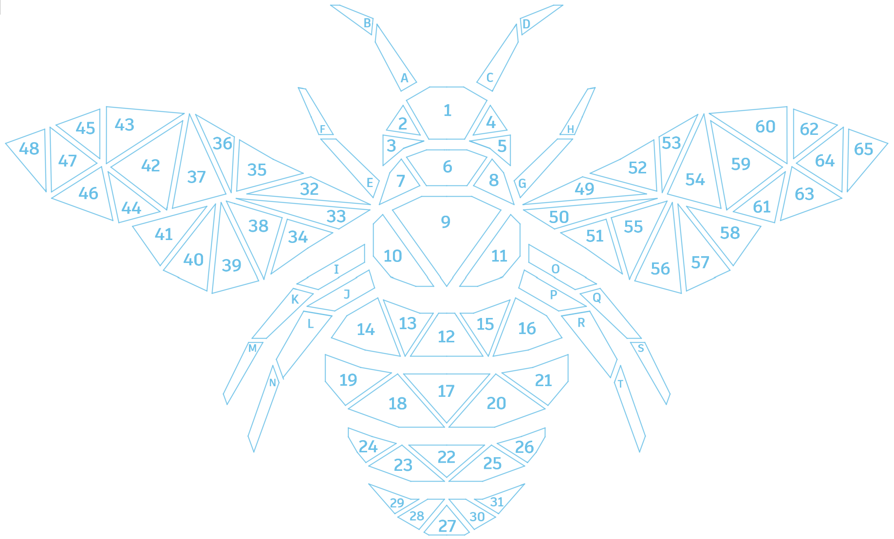 Geometric Bee Wall Art by DurcoDuck | Download free STL model ...