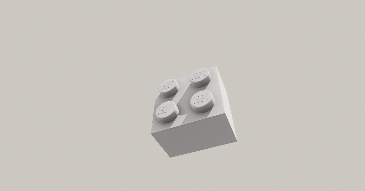 LEGO - Compatible Brick 2x2 by smoura | Download free STL model ...