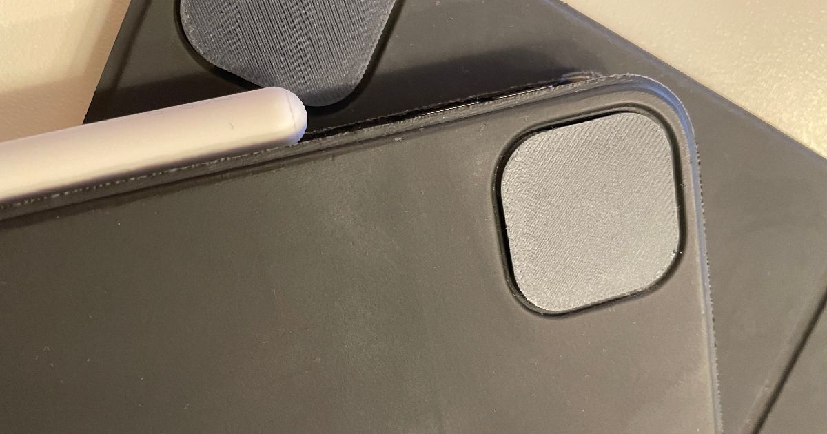 Paranoid iPad back camera cover by Domo_Dev | Download free STL model ...