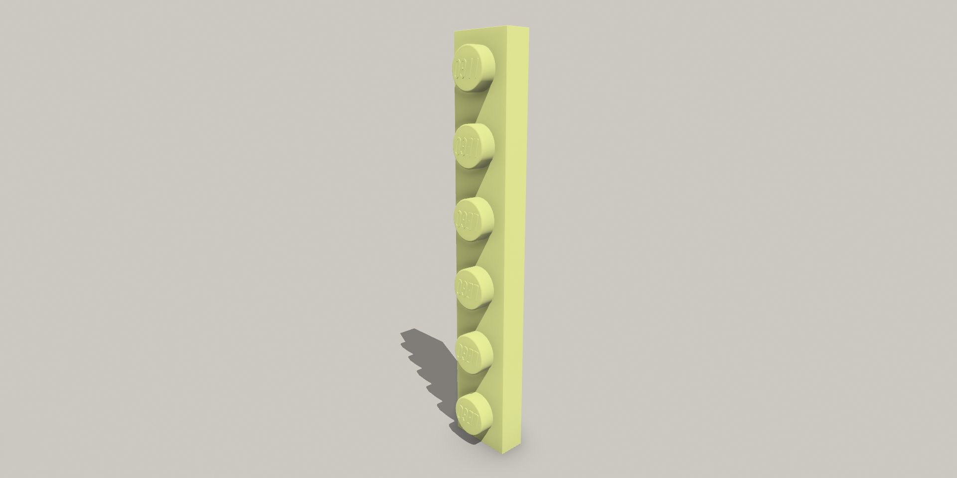 LEGO - Compatible Plate 1x6 by smoura | Download free STL model ...