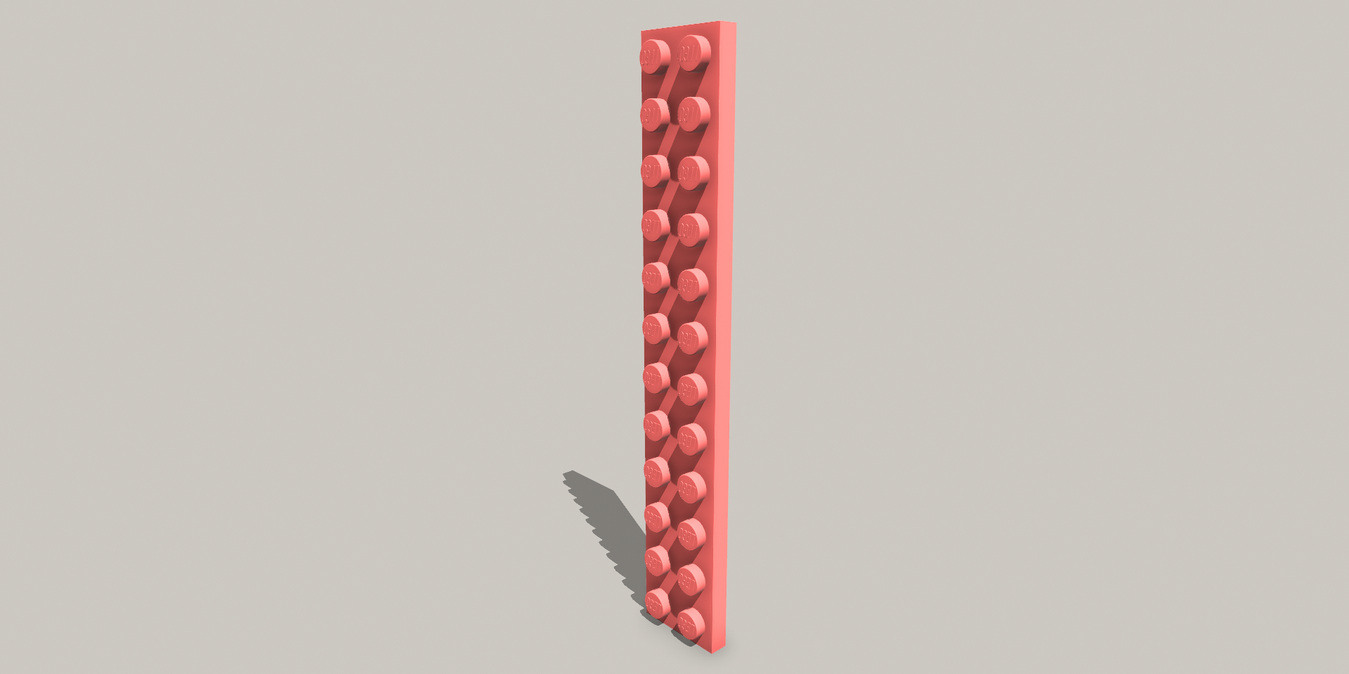 LEGO - Compatible Plate 2x12 by smoura | Download free STL model ...