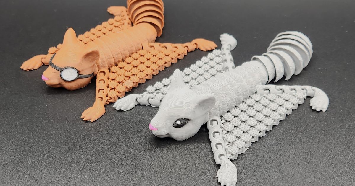 Cute Flexi Flying Squirrels by FilliFuu | Printables Store