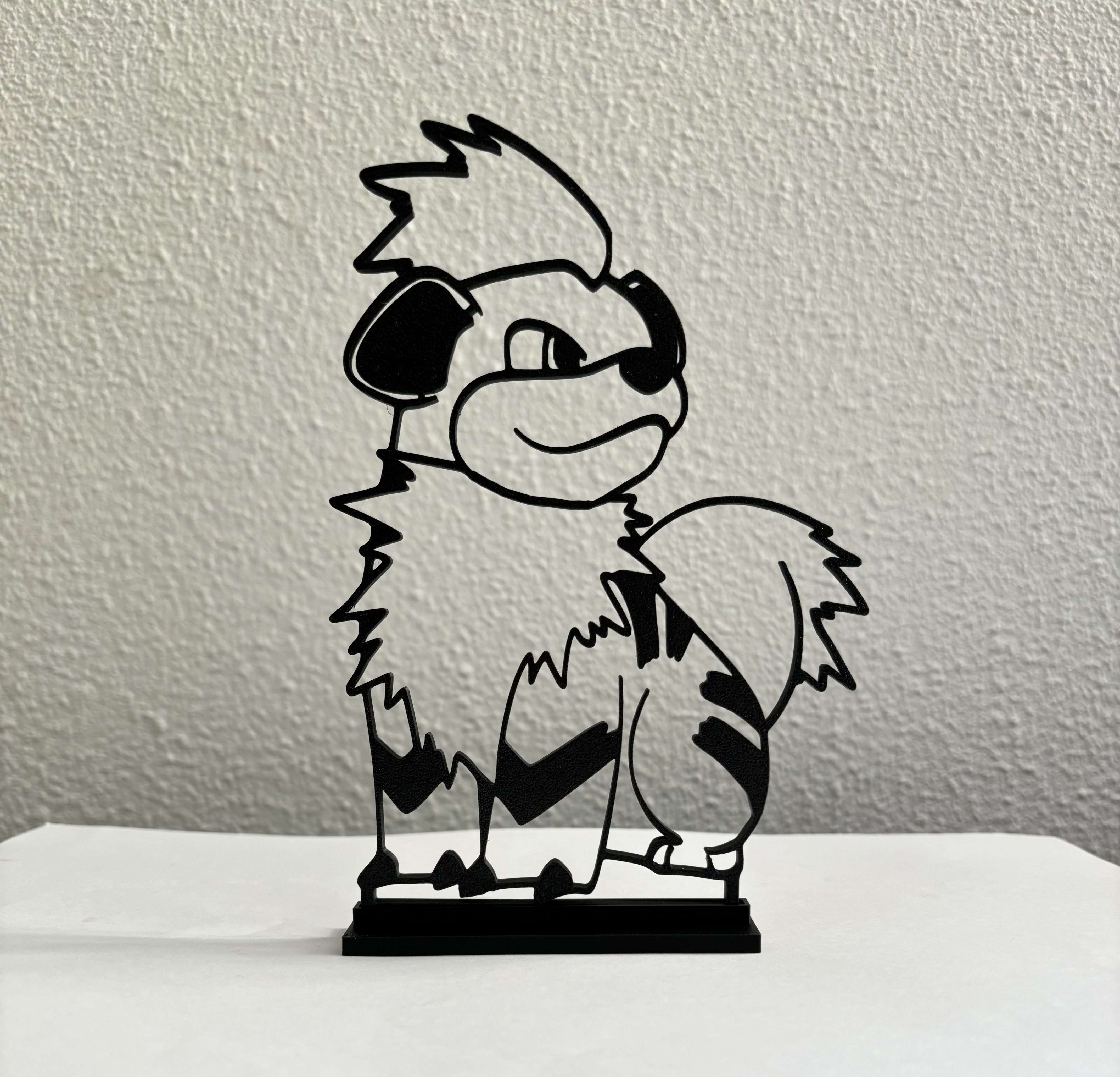 Growlithe Pokemon line art by 3DPrintastica | Download free STL model ...