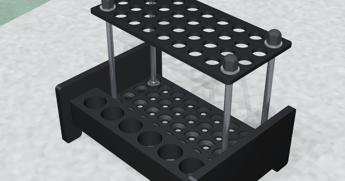 pH Probe Rack with 50ml and 15ml Centrifuge Tubes for Buffers and ...