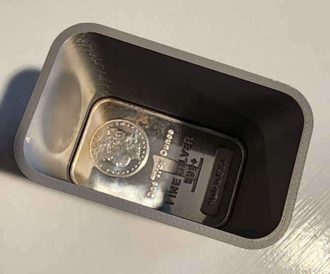 1 Oz Silver Bar Holder by Halfdan The Black | Download free STL model ...
