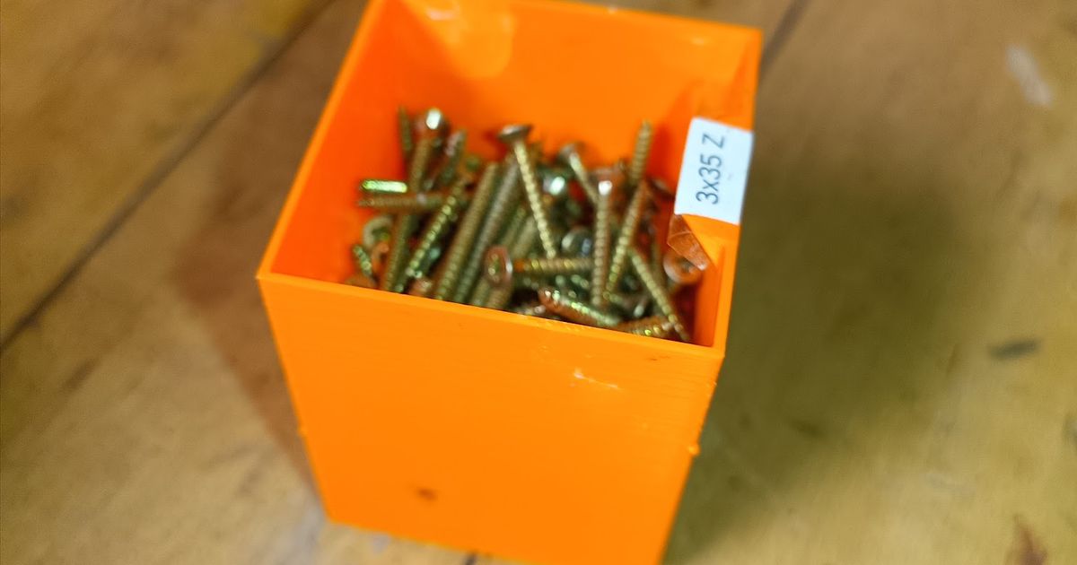 1x1 box on grid (70mm) by PaŠe | Download free STL model | Printables.com