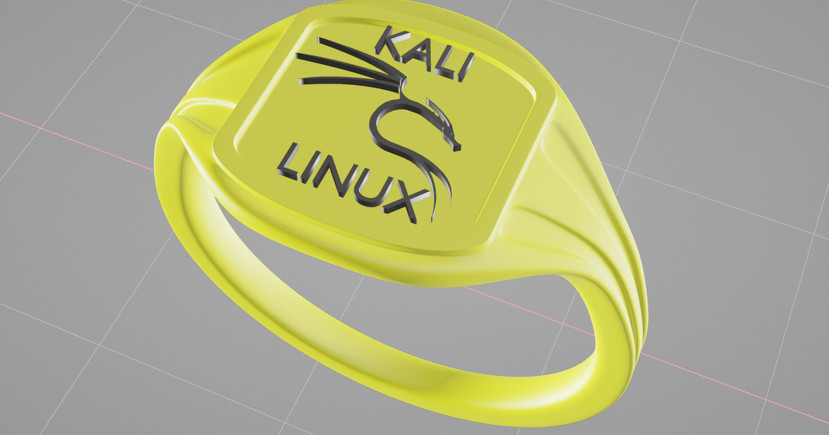 Kali Linux Women's Signet Ring by RaistlinJ | Download free STL model ...