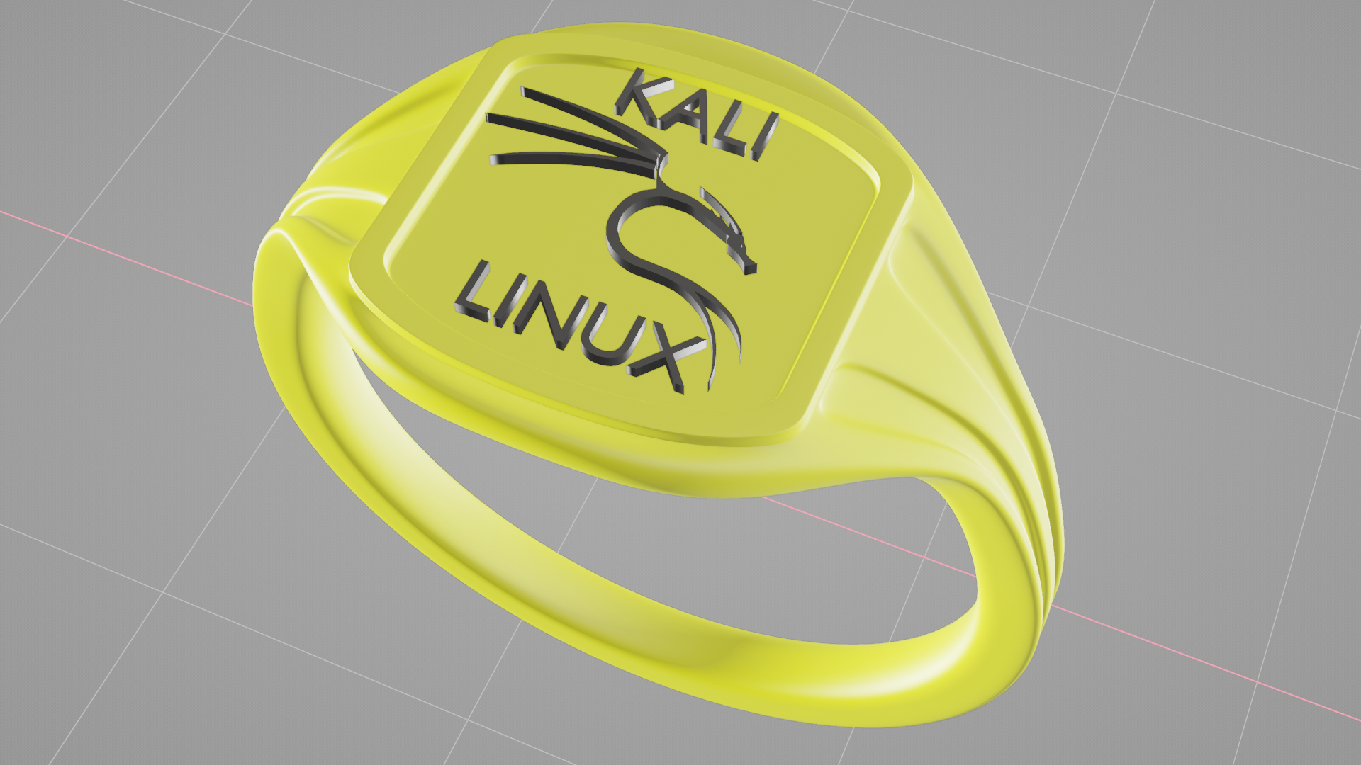 Kali Linux Women's Signet Ring by RaistlinJ | Download free STL model ...