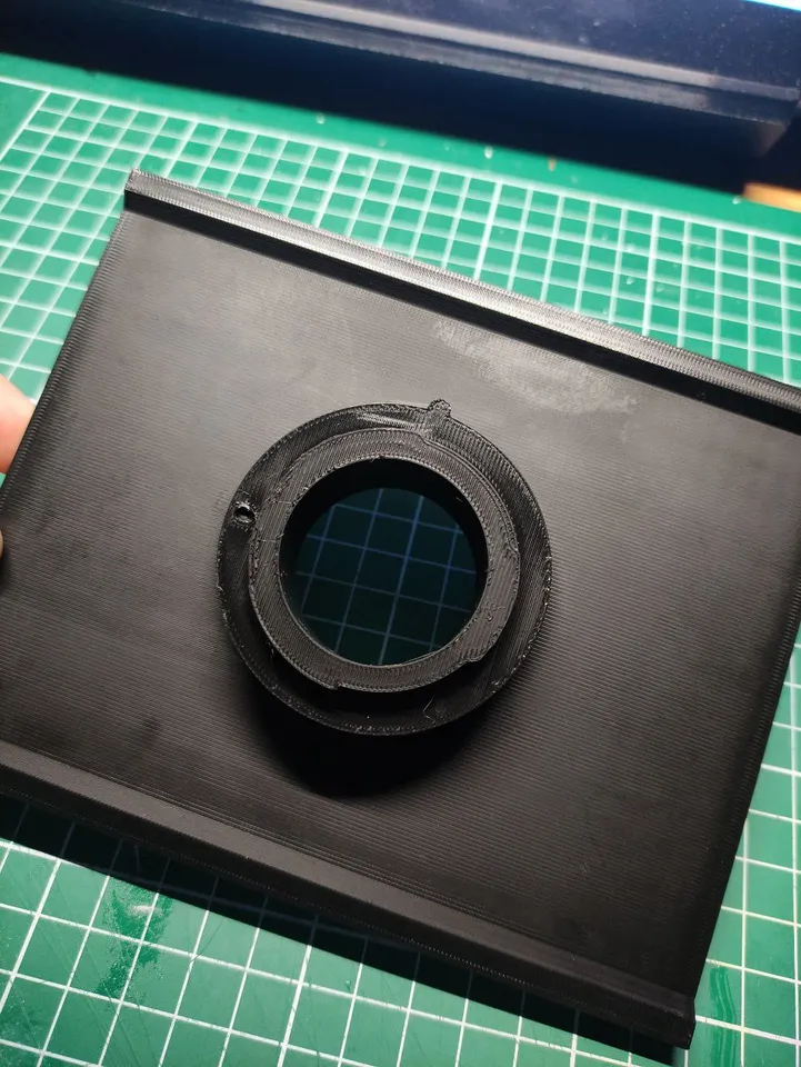 Nikon F Mount 4x5 Graflok Adapter by Vegatype | Download free STL model ...