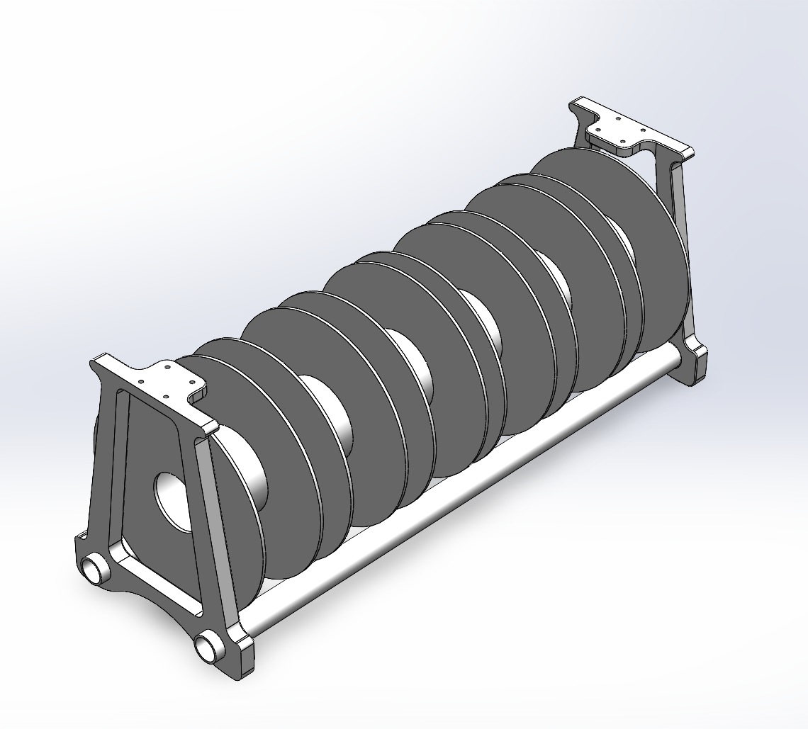 Under-Desk Filament Spool Holder by H3DA Components | Download free STL ...