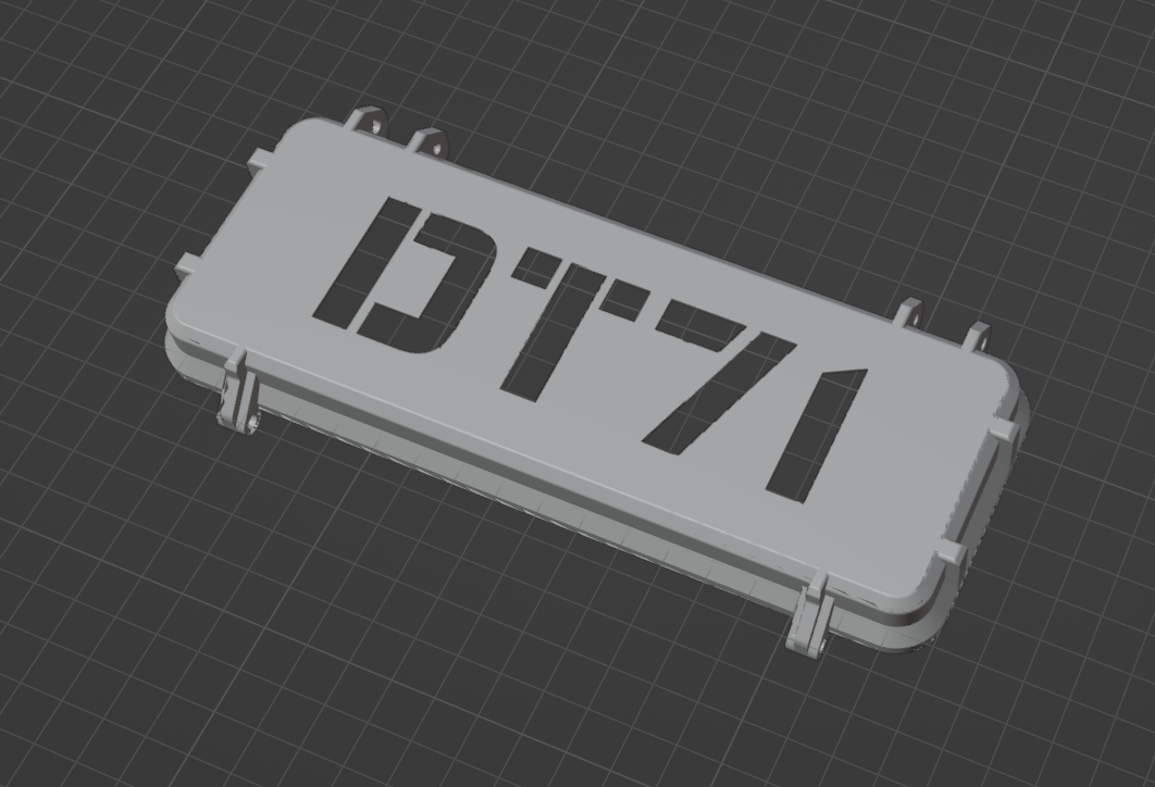 Rugged DT71 Case Lid by TECH Fox | Download free STL model | Printables.com
