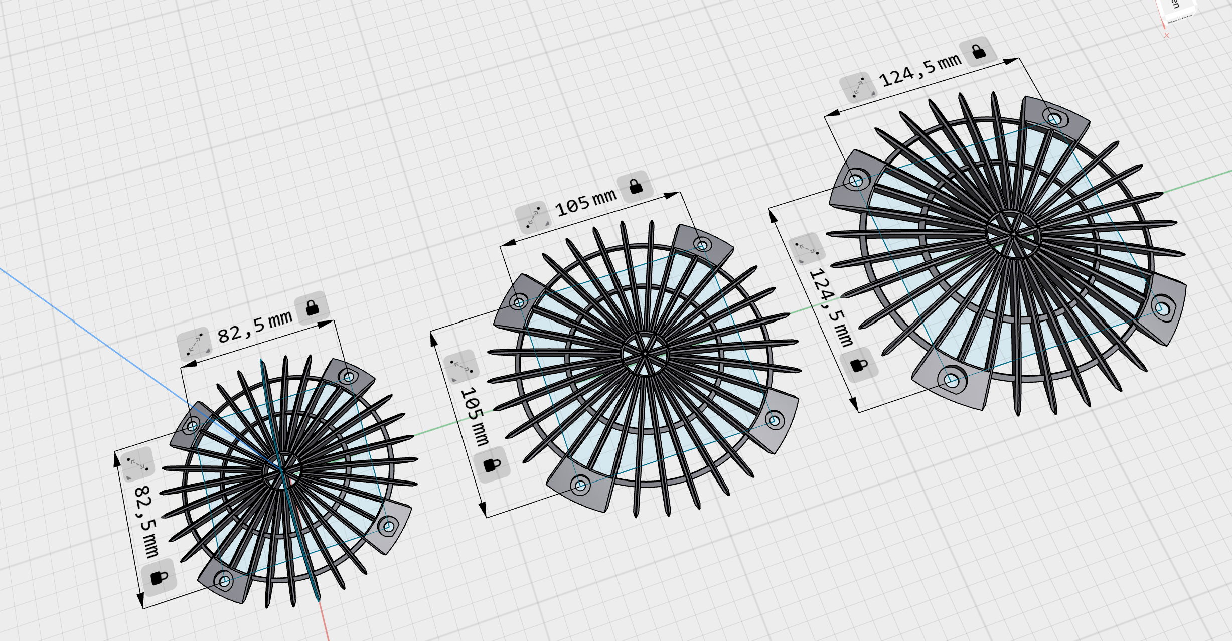 Flow-Grid PC Fan 92-120-140 by Marcy93 | Download free STL model ...