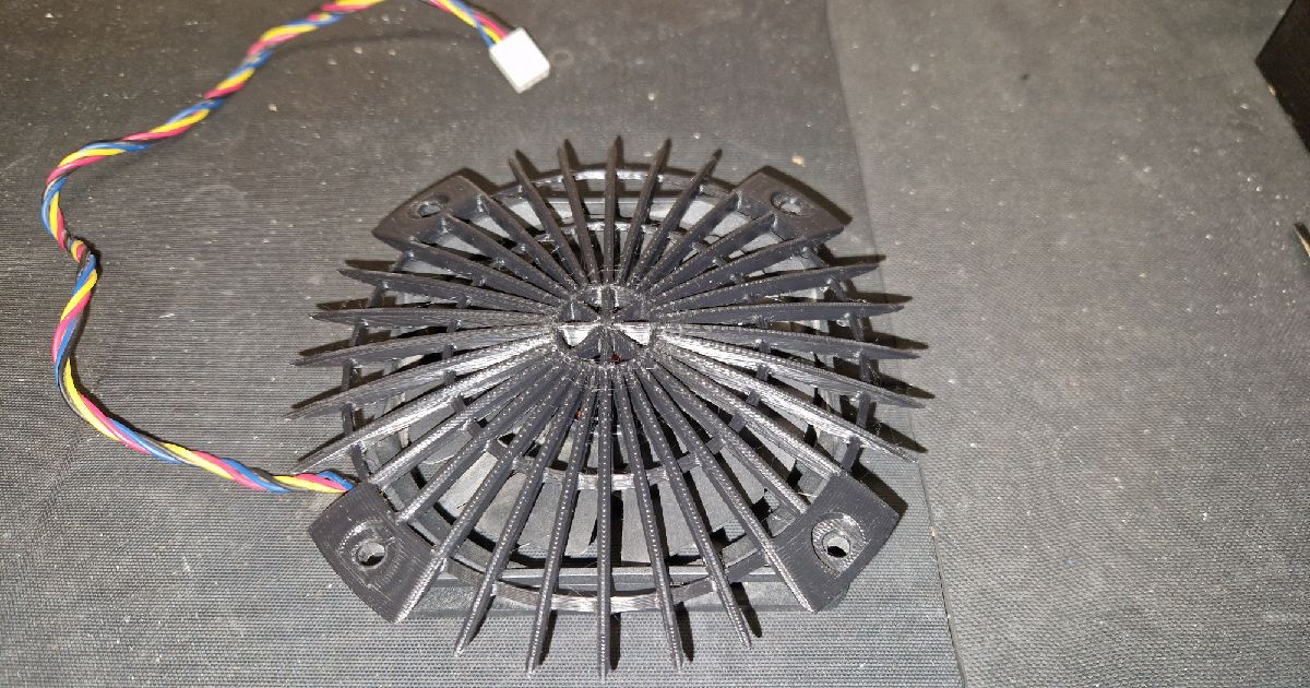 Flow-Grid PC Fan 92-120-140 by Marcy93 | Download free STL model ...