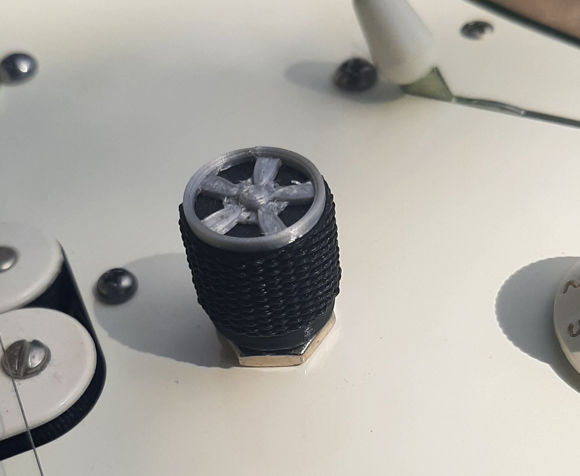 Wheel knurled potentiometer knob, 6mm ID, printer knob by PanzerDesign ...