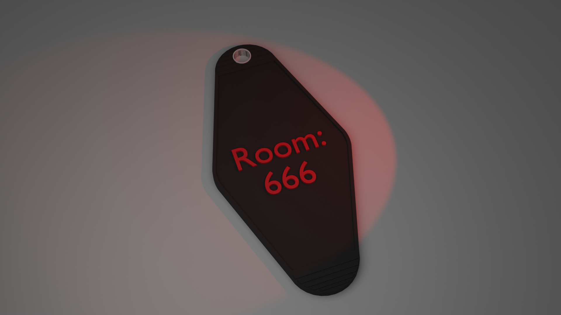 key chain motel style - 666 by Nox | Download free STL model ...
