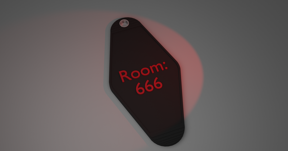 key chain motel style - 666 by Nox | Download free STL model ...