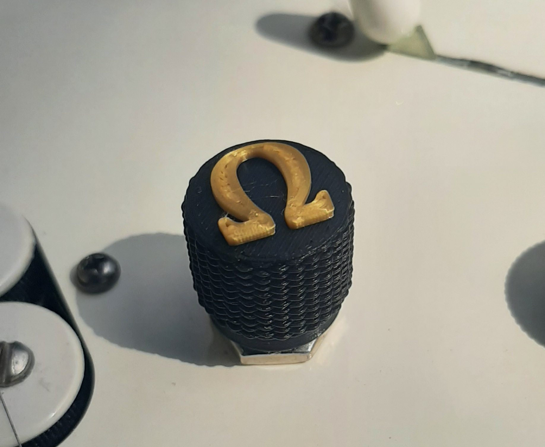 Omega knurled potentiometer knob, 6mm ID, printer knob by PanzerDesign ...