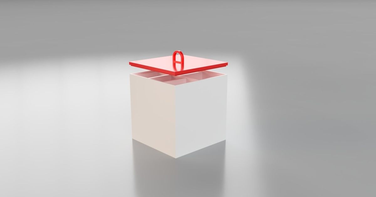 Simple 5 Section Box by Shirakaba | Download free STL model ...