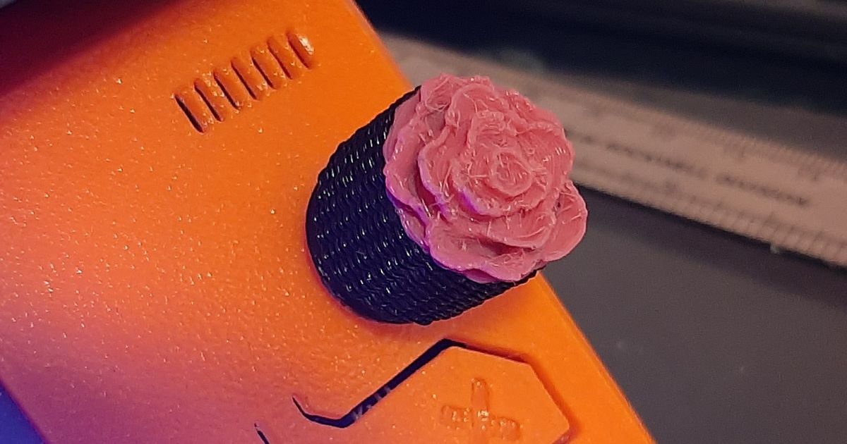 Rose knurled potentiometer knob, 6mm ID, printer knob by PanzerDesign ...