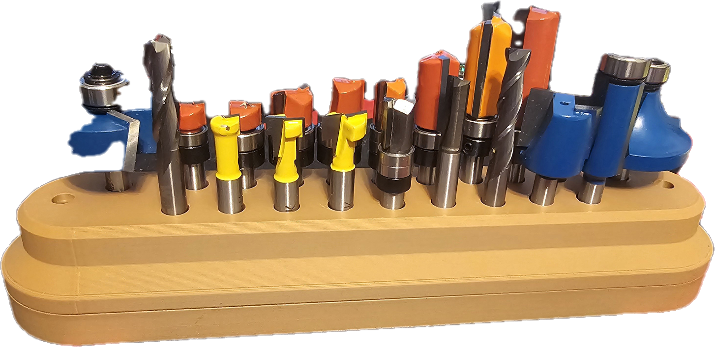 Magnetic Router bit holder for 1/4 shank bits by Anton | Download free ...