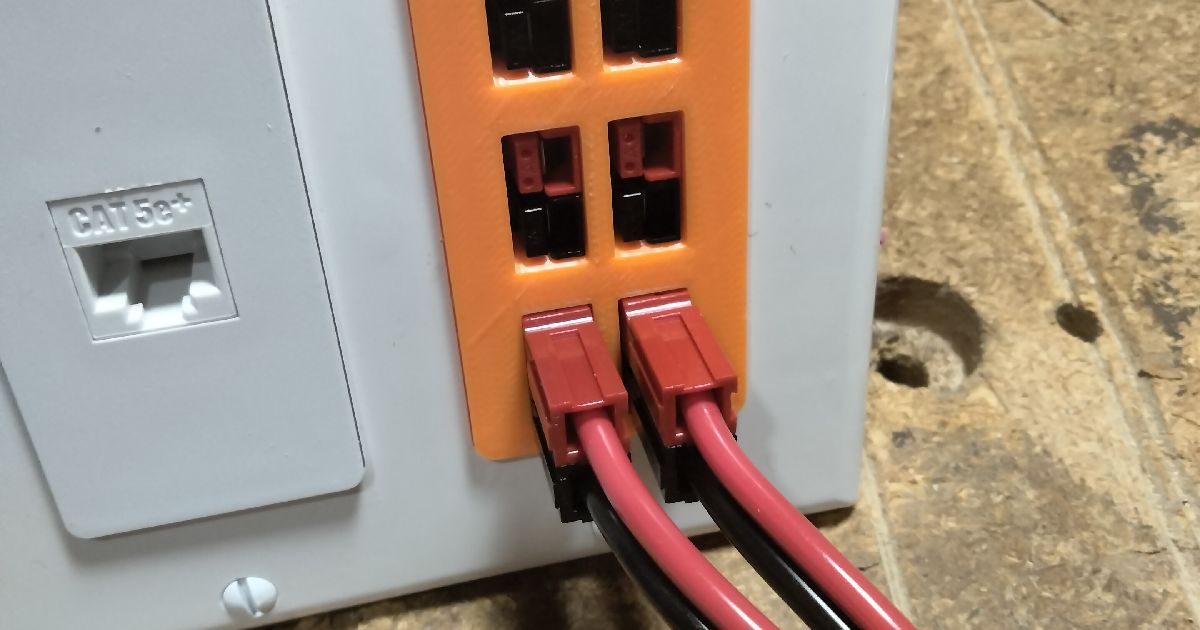 Anderson Power Pole Outlet Panel by Blix | Download free STL model ...