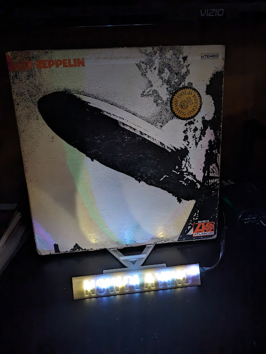 Triangular LED Strip Now Playing Record Stand by ResistanceRecords ...