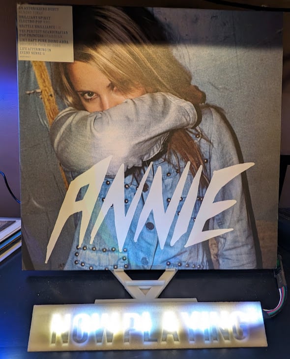 Triangular LED Strip Now Playing Record Stand by ResistanceRecords ...