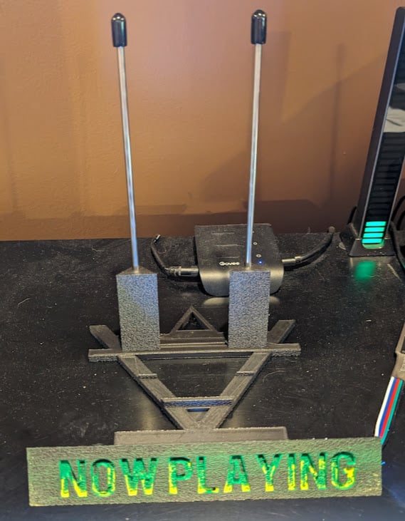 Triangular LED Strip Now Playing Record Stand by ResistanceRecords ...