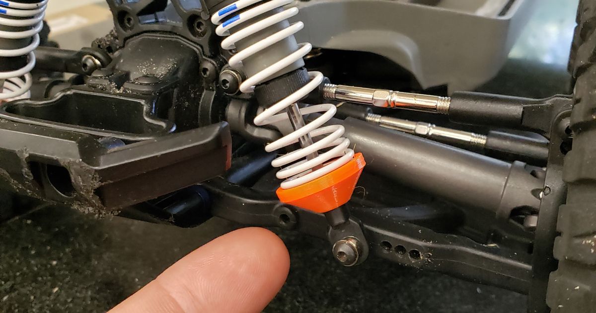 Traxxas Lower Spring Retainer by Hanselcj | Download free STL model ...