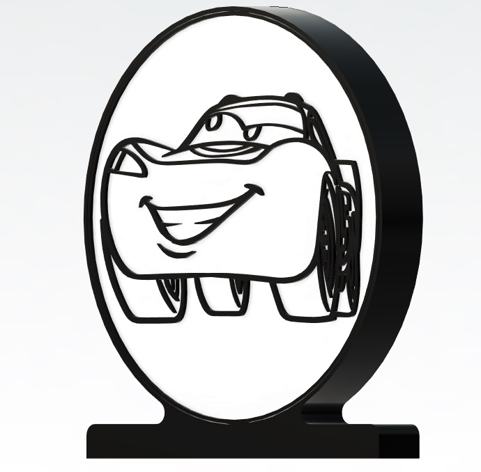 Light box Flash Mc Queen by AS3D | Download free STL model | Printables.com