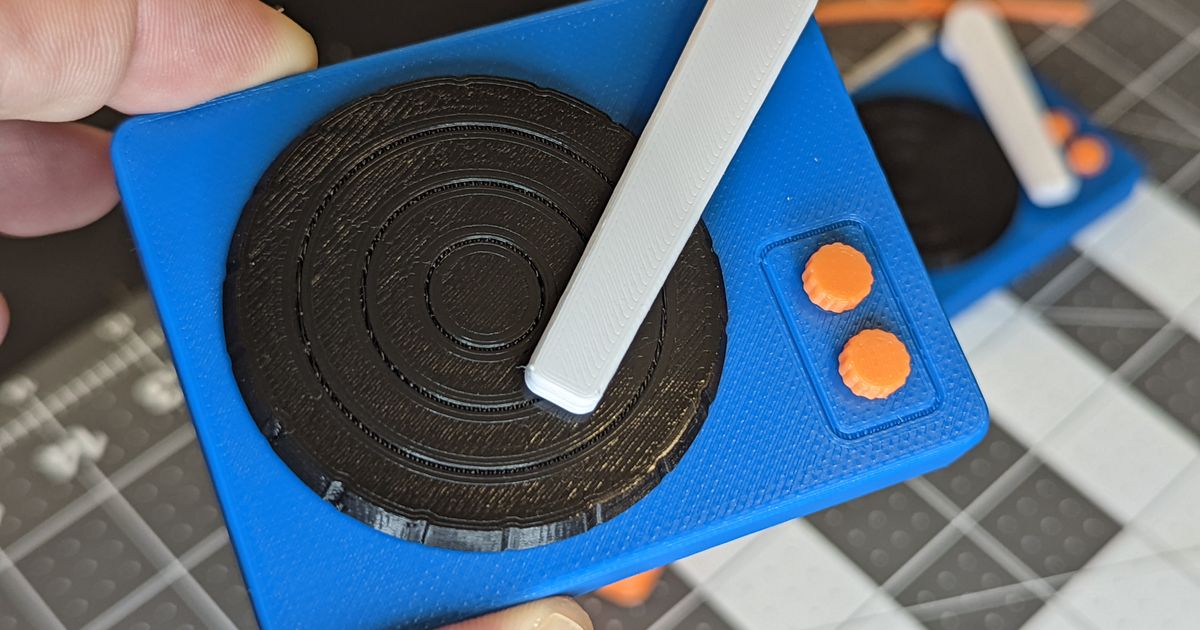 DJ Turntable / Record Player Mechanical Toy by kriswillcode | Download ...