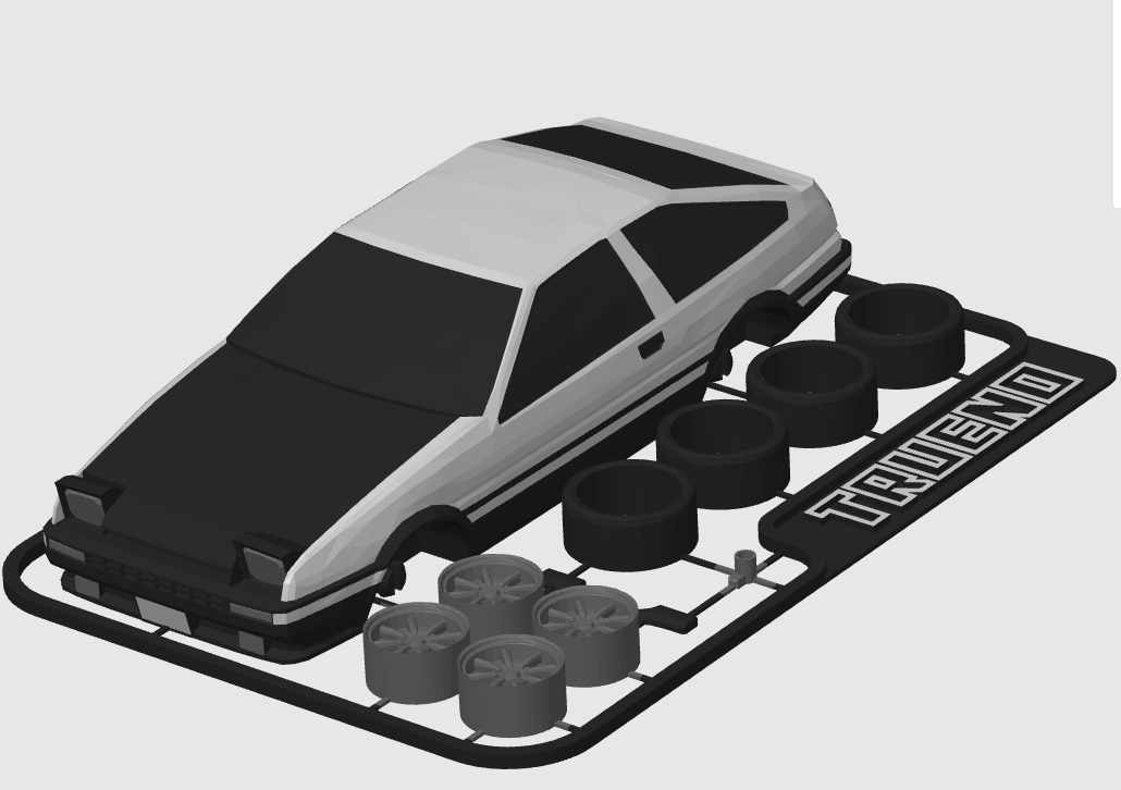 Toyota Sprinter Trueno Kit Card (AE86 known from Initial D) by The Kit ...