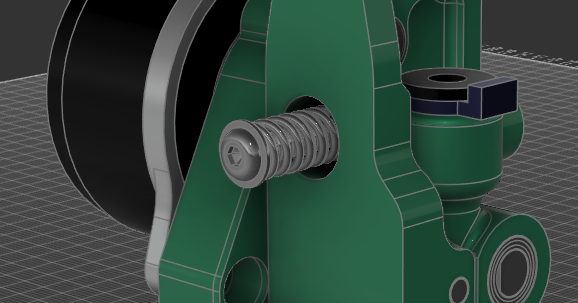 Artis3D feeder Type MK V2 longer spring tensioner by Gmo | Download ...