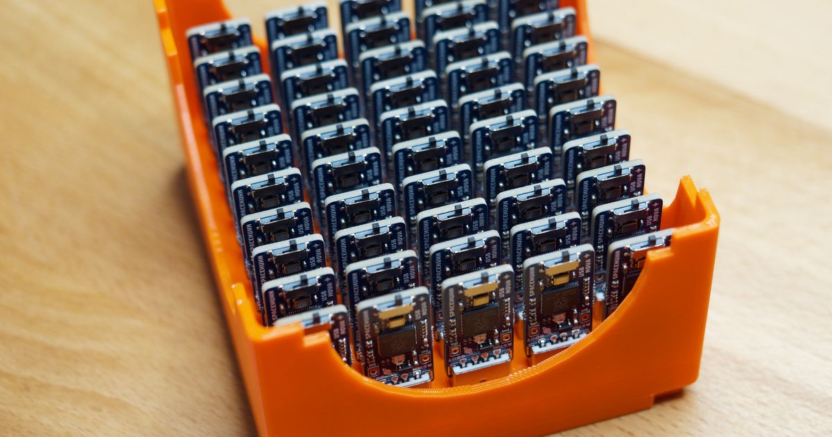 Stackable Customisable USB Holder Organiser 5x10 by Spacehuhn ...