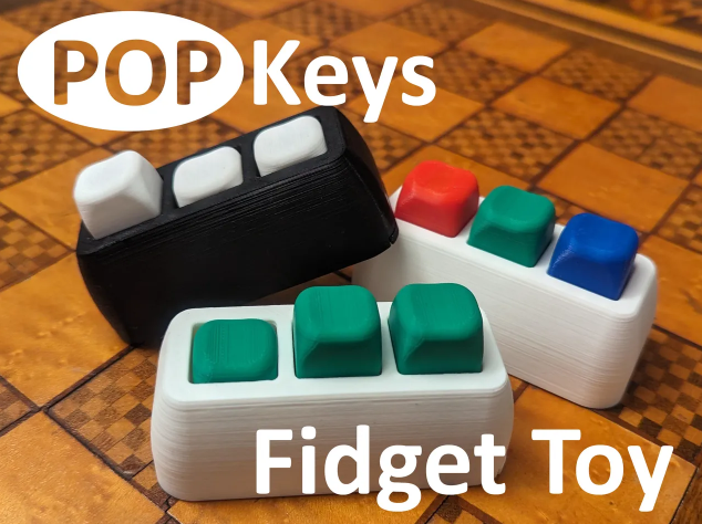 PopKeys - The Triple Toggle Fidget Toy von Boto Boto | Kostenloses STL ...