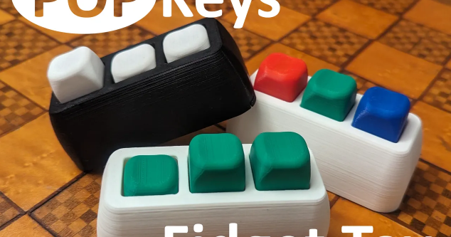 PopKeys - The Triple Toggle Fidget Toy von Boto Boto | Kostenloses STL ...