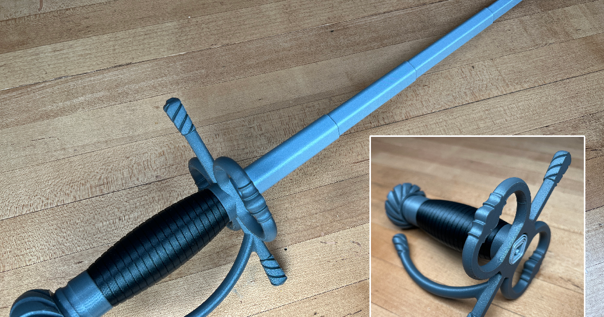 Dread Pirate Multi-part Collapsing Sword by 3D Printing World ...