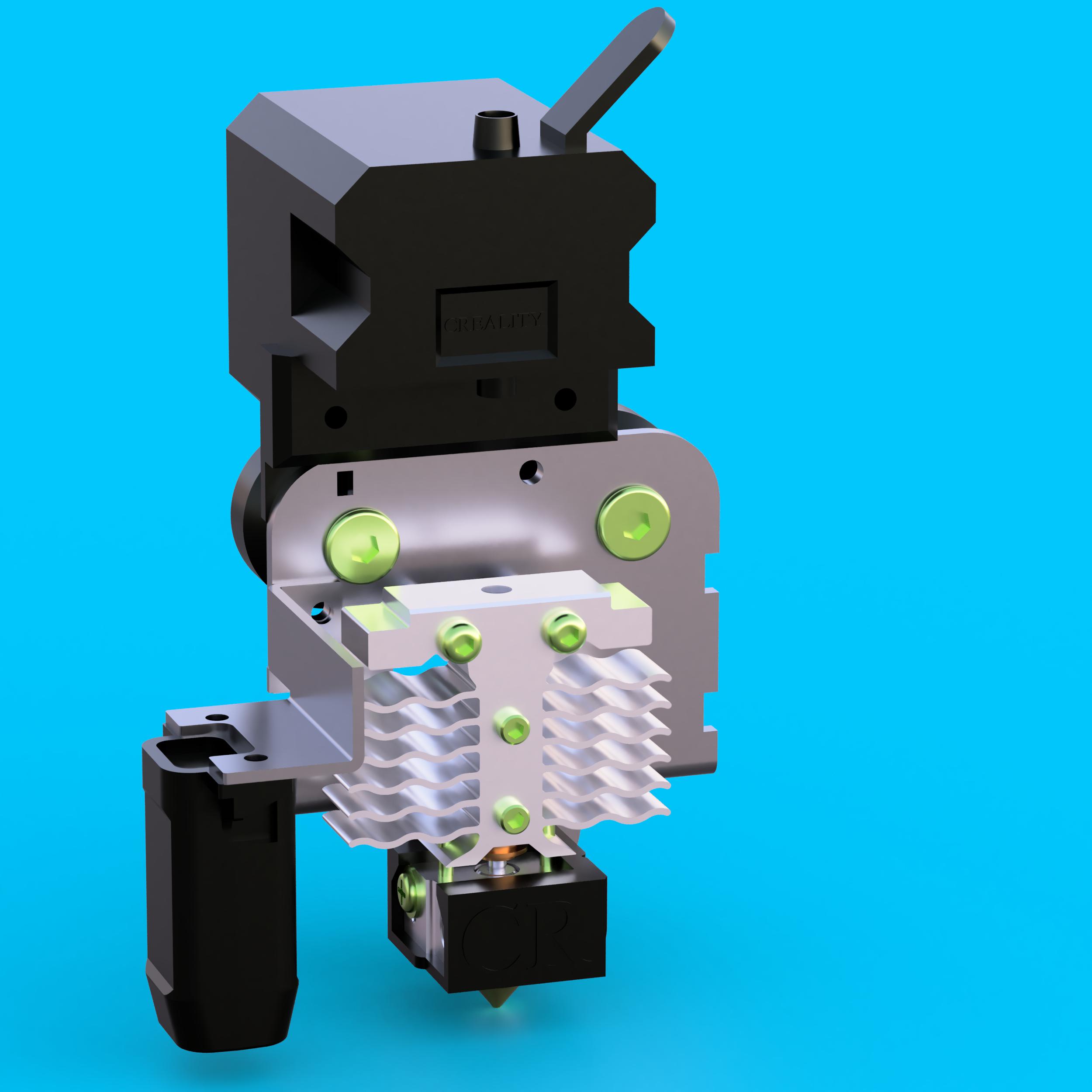 Ender 3 V2 neo X carriage assembly with sprite neo extruder - Fusion ...