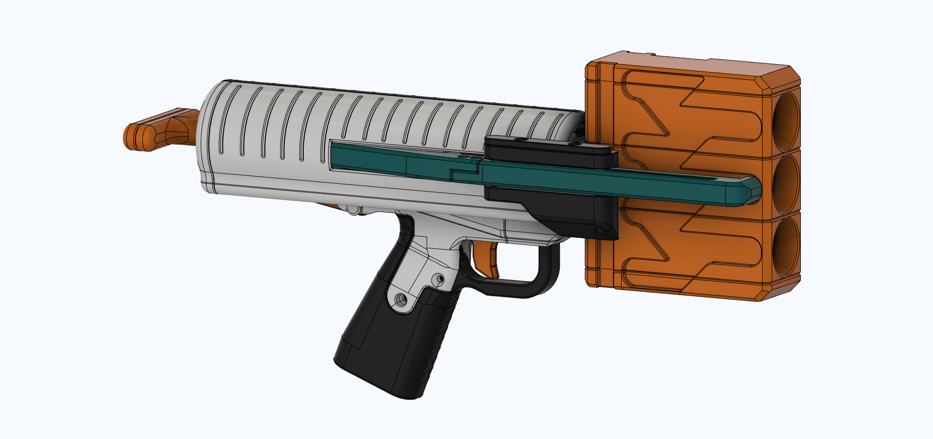 Thumper - Harmonica Clip Shotgun Blaster (Nerf Homemade) by Sillybutts ...